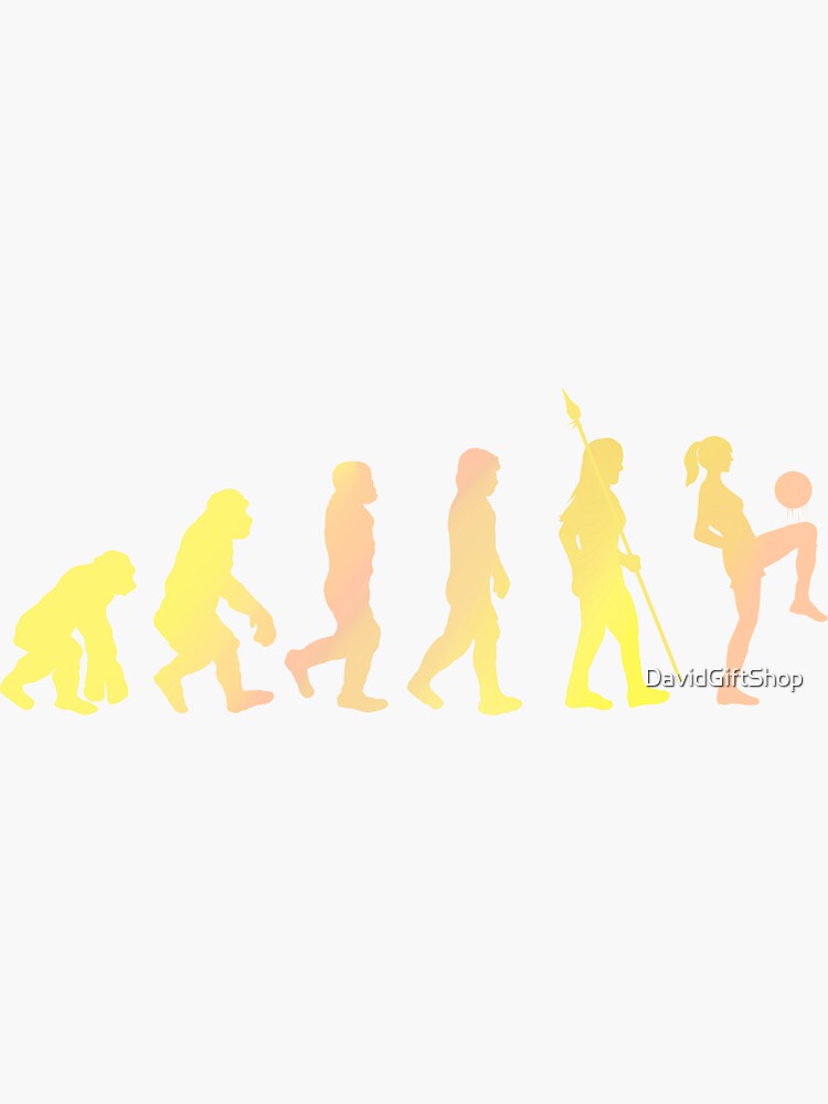 "Soccer Girl Evolution Coach Soccer Fan Soccer Game" Sticker by ...