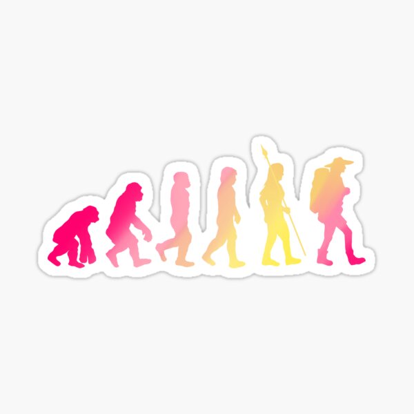 "Mountain Hiker Girl Climbing Trip Hike Mountaineer" Sticker by ...