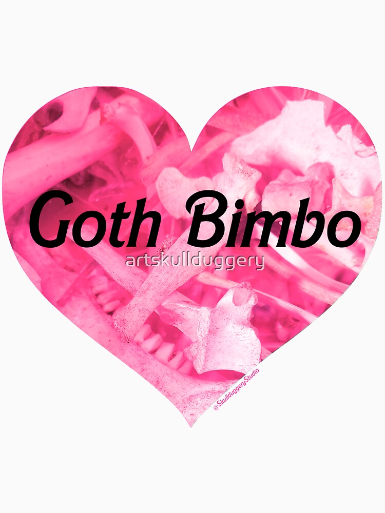"Goth Bimbo" T-shirt for Sale by artskullduggery | Redbubble | bimbo t ...