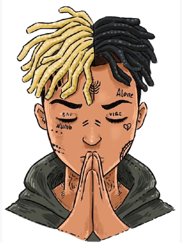 "XXXTentation draw cartoon RIP legend Rap" Art Print by DUR4GPOSTBAD ...