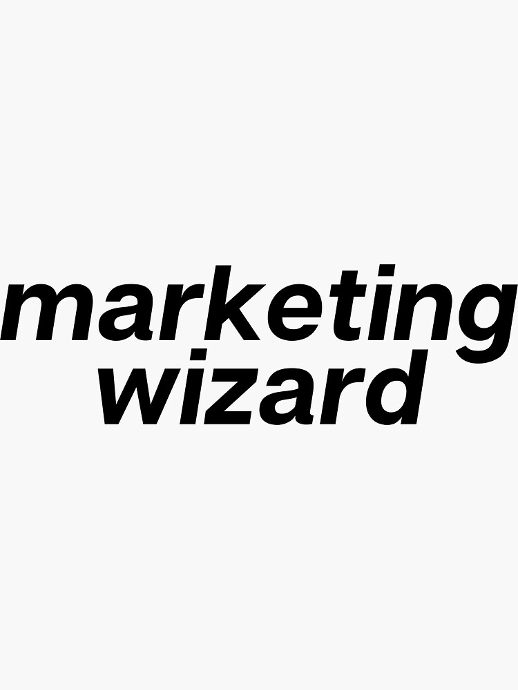 "Marketing Wizard" Sticker by scootgraphics | Redbubble