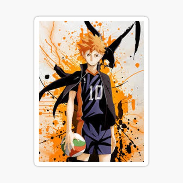 "shoyo hinata" Sticker for Sale by JordzArt | Redbubble