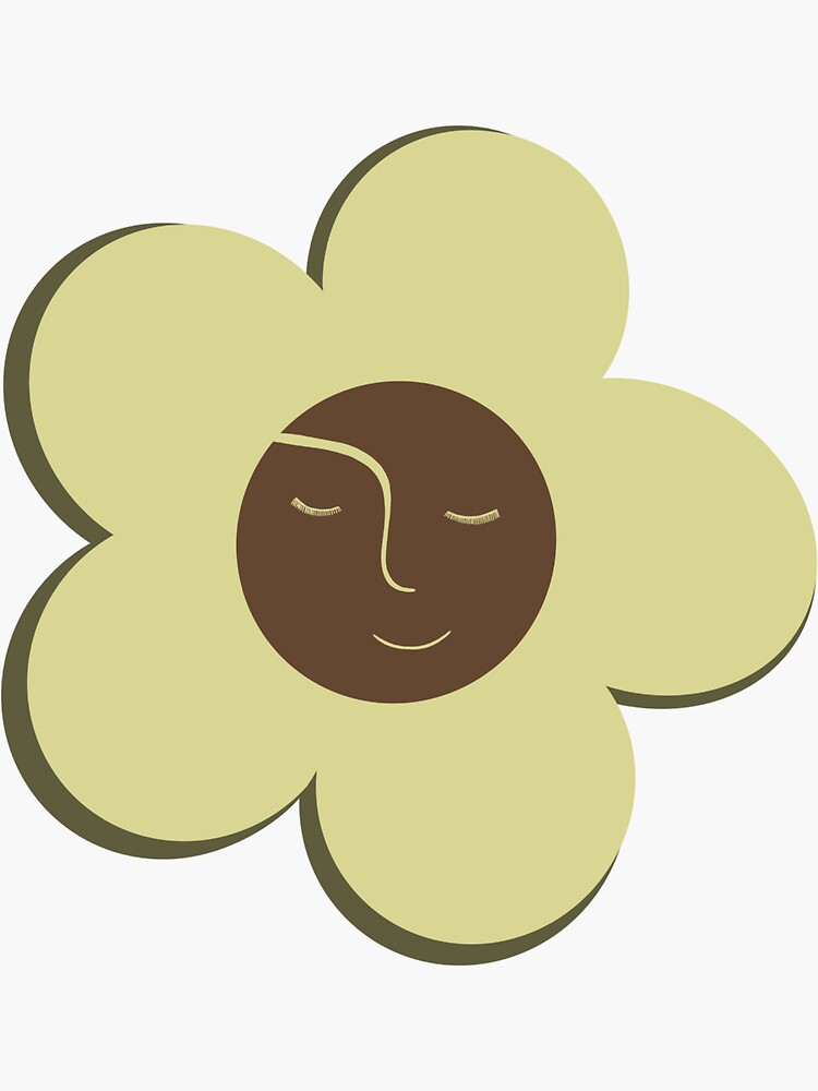 "Flower Face" Sticker by cre8todon8 | Redbubble