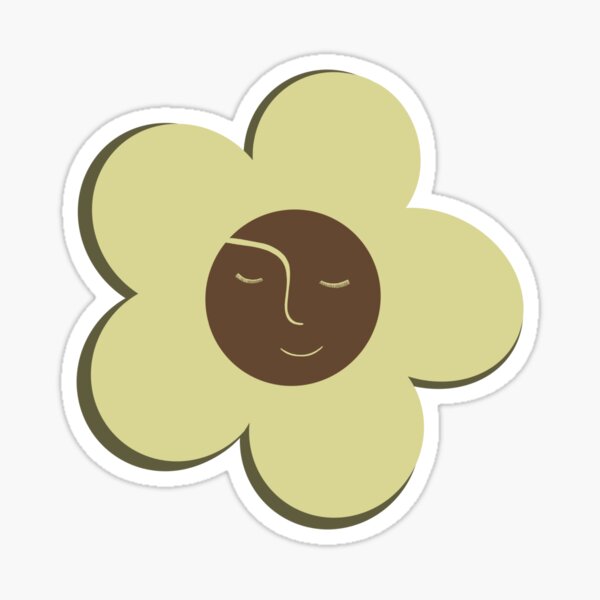 "Flower Face" Sticker by cre8todon8 | Redbubble