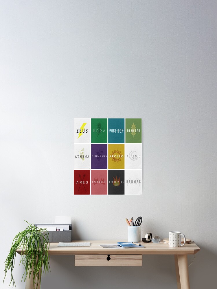 "The Twelve Olympians - MOSIAC" Poster for Sale by Hydrogene | Redbubble