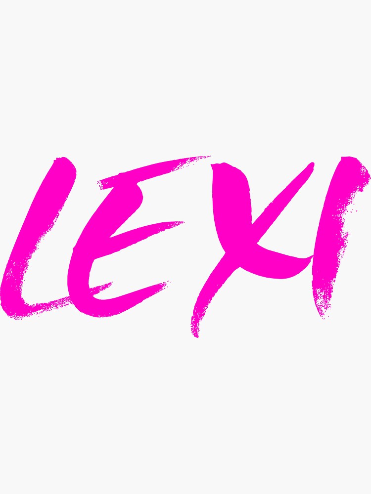 "Lexi Hensler" Sticker by Weirdu | Redbubble