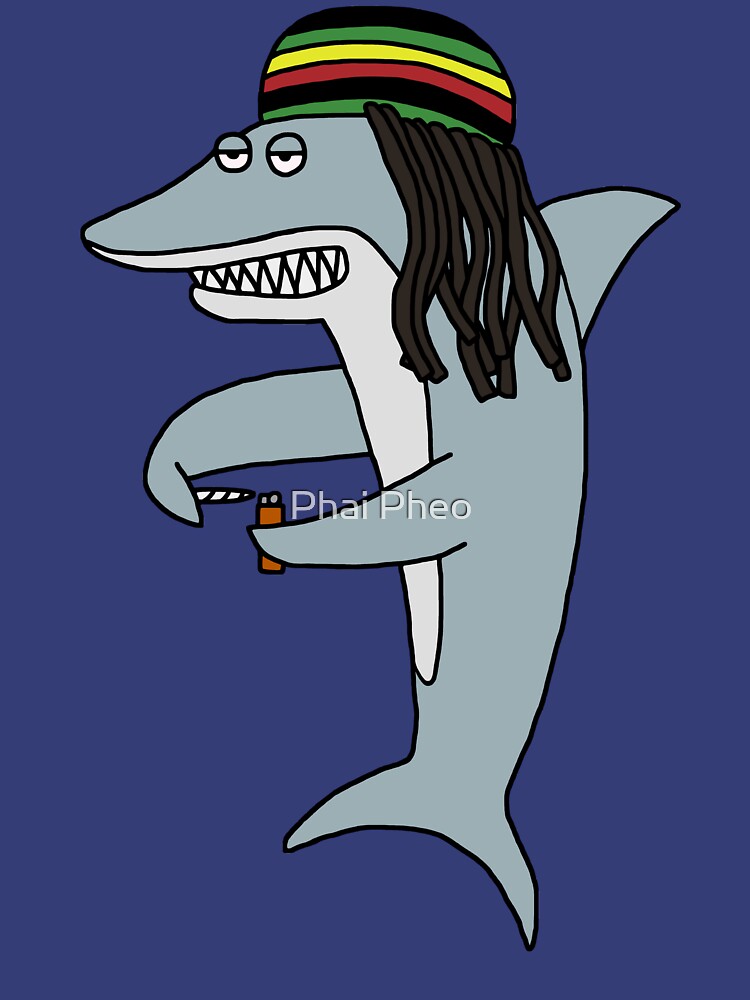 "Reggae Shark" T-shirt for Sale by filiteo | Redbubble | hashish t ...
