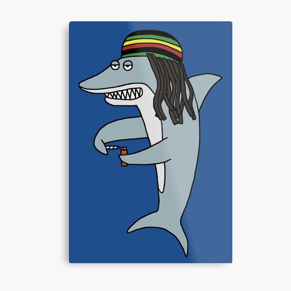Reggae Shark Metal Prints | Redbubble