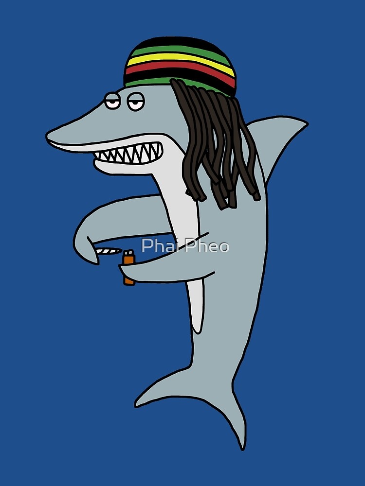 "Reggae Shark" Drawstring Bag for Sale by filiteo | Redbubble