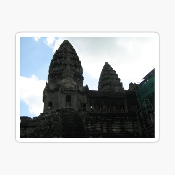 "Angkor Wat Spires (Inner Temple)" Sticker for Sale by BeatPoet | Redbubble