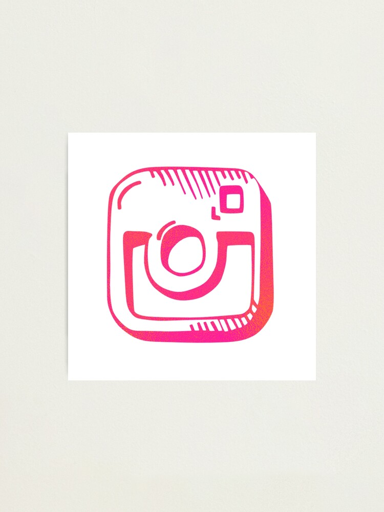 "Instagram comic logo" Photographic Print by TOMsDESIGN | Redbubble