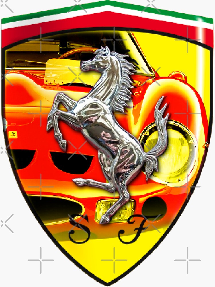 Ferrari GTO 250 Vintage Classic Racing Car Sticker for Sale by AGED Limited Redbubble
