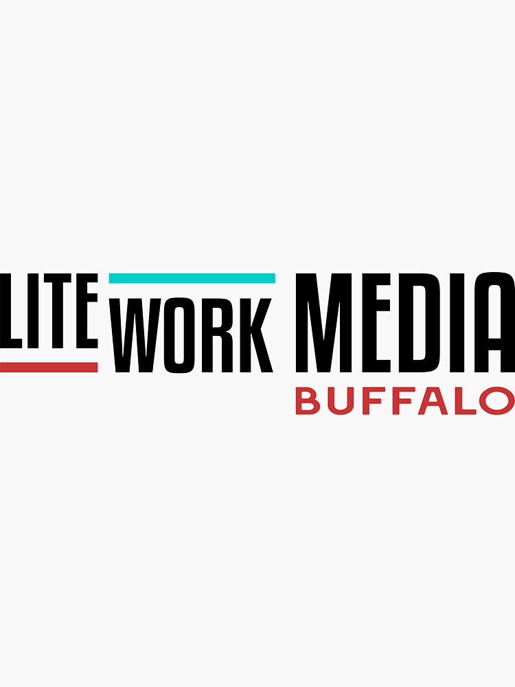 "Black Long LWM Logo" Sticker for Sale by LiteWork-Media | Redbubble