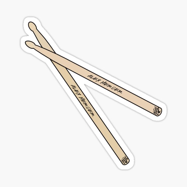 "Alex Drumsticks" Sticker for Sale by TwstedSisters | Redbubble