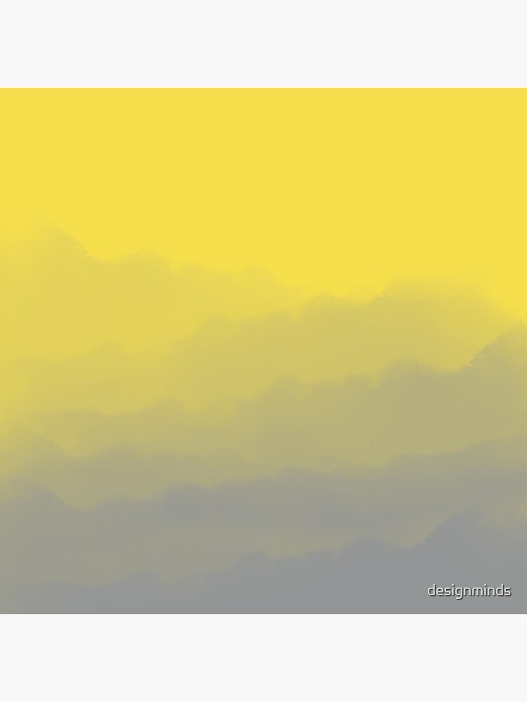 "Pantone Ultimate Gray and Illuminating Watercolor Ombre (gray/yellow ...