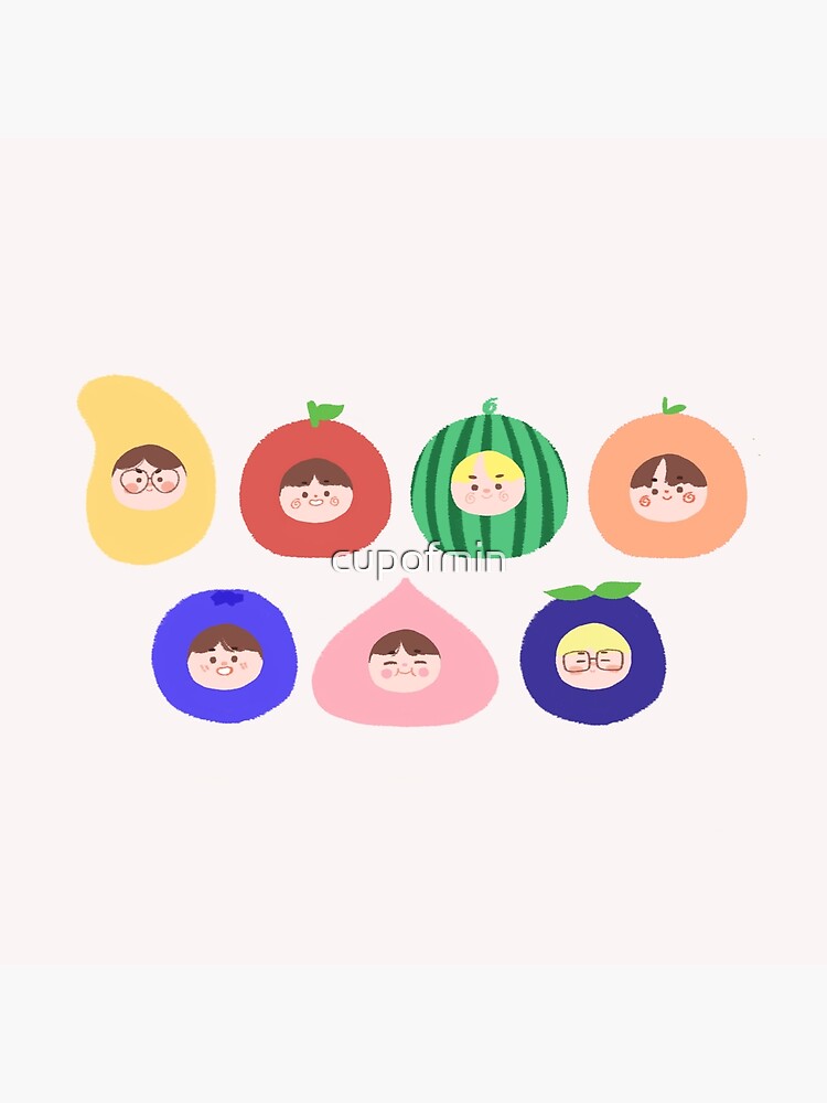"ENHYPEN as fruits! (7 Members) ☆ I-LAND" Photographic Print for Sale ...
