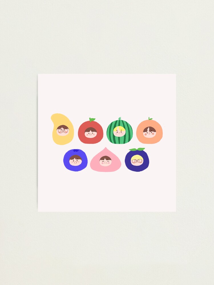 "ENHYPEN as fruits! (7 Members) ☆ I-LAND" Photographic Print for Sale ...