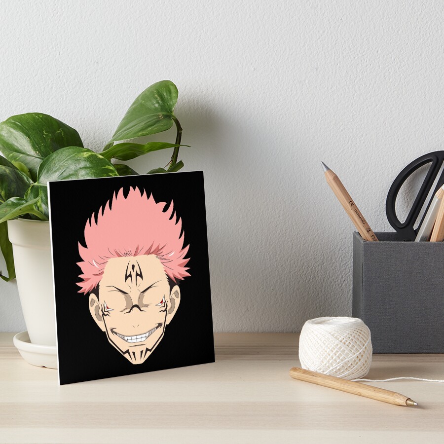 "Jujutsu Kaisen | Yuji Itadori Face" Art Board Print by GregUche ...