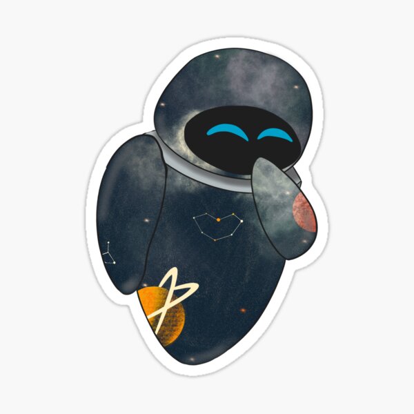 "Space robot Eva" Sticker by Neverlandking | Redbubble