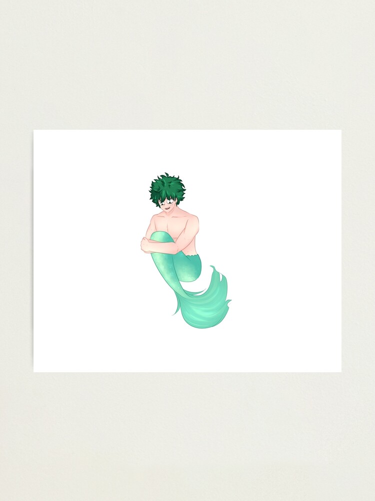 "Mermaid Deku from BNHA" Photographic Print for Sale by Pbanjelly ...