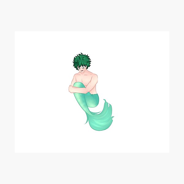 "Mermaid Deku from BNHA" Photographic Print for Sale by Pbanjelly ...