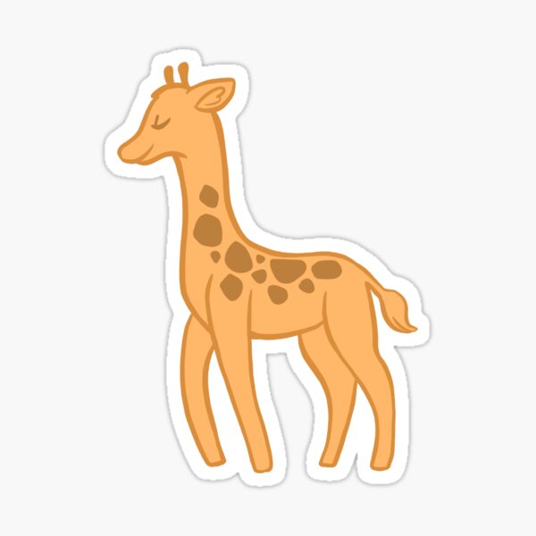 "Cute giraffe" Sticker by lemonandwater | Redbubble