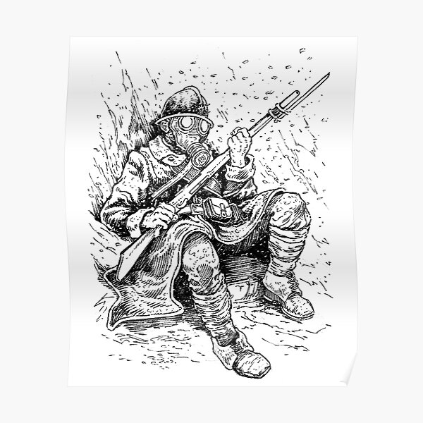"In the Trenches" Poster for Sale by VikingDrawings | Redbubble