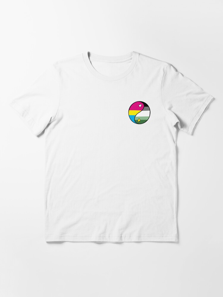 "Pan Aro Pansexual Aromantic LGBTQ+ Cute Pride Yin Yang" T-shirt by ...