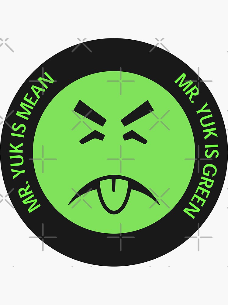 "Mr. Yuk" Sticker for Sale by burghr | Redbubble