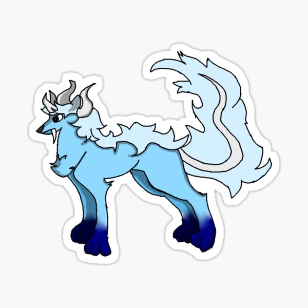 "Jiskra - The Hyena Dragon Elemental" Sticker for Sale by average-pyro ...