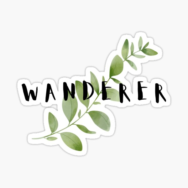 "wanderer" Sticker for Sale by 4-gabe | Redbubble