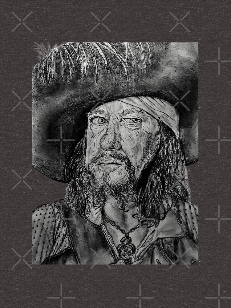 "Hector Barbossa drawing" T-shirt for Sale by LakenAlexander ...