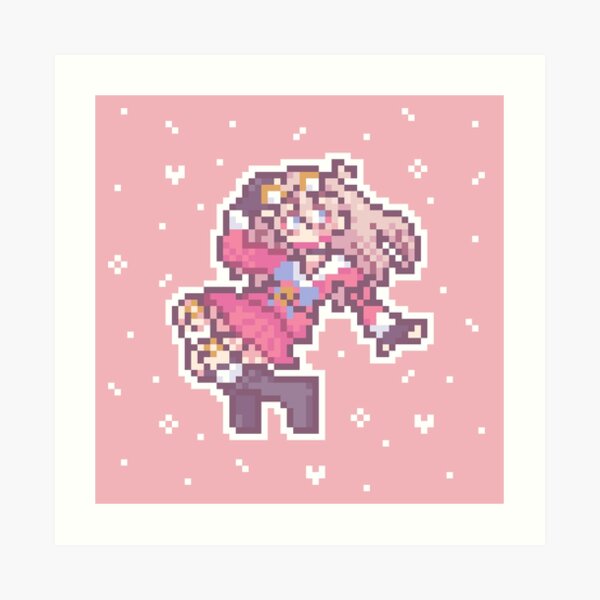 "Pixel Miu Iruma" Art Print by abitofkake | Redbubble