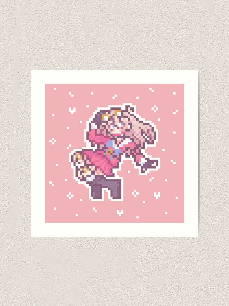 "Pixel Miu Iruma" Art Print by abitofkake | Redbubble
