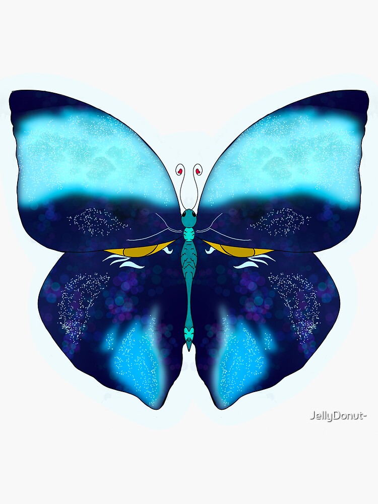 "Butterfly Ghost" Sticker by JellyDonut- | Redbubble