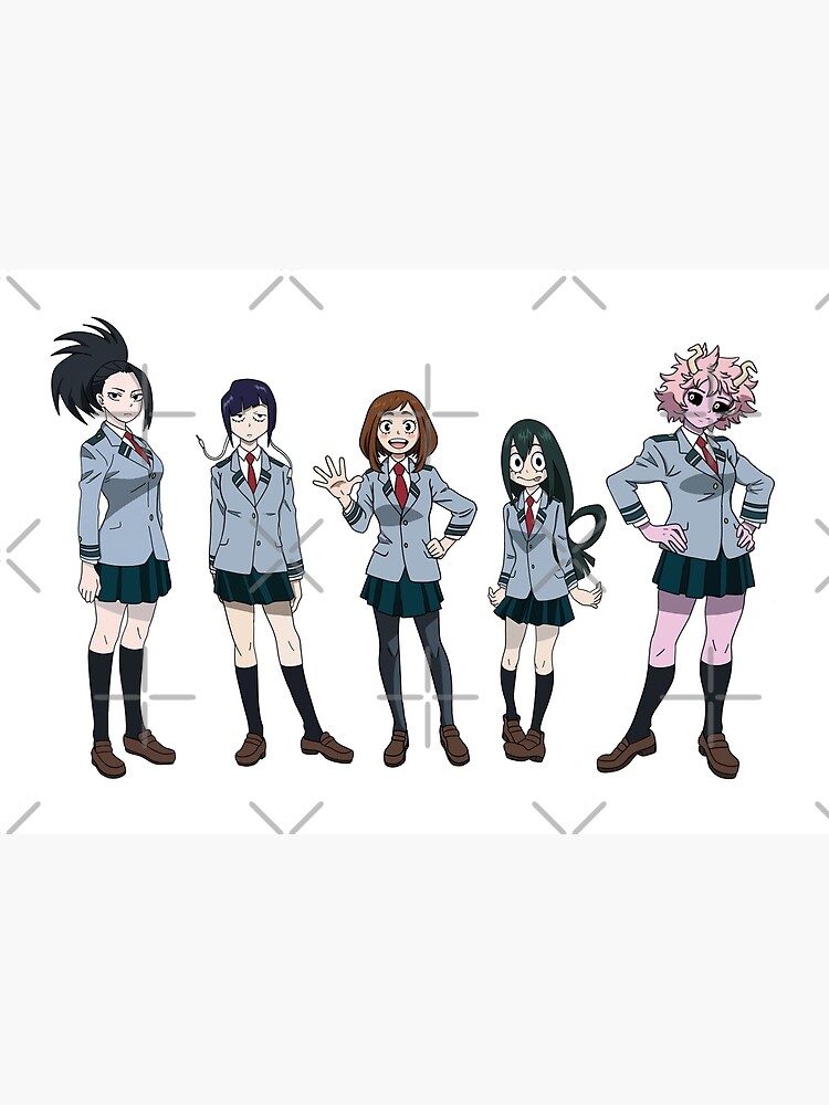 Meine Helden Akademiemädchen Yaoyorozu Momo Kyoka Jiro Ochaco Uraraka Tsuyu Asui Yaoyorozu