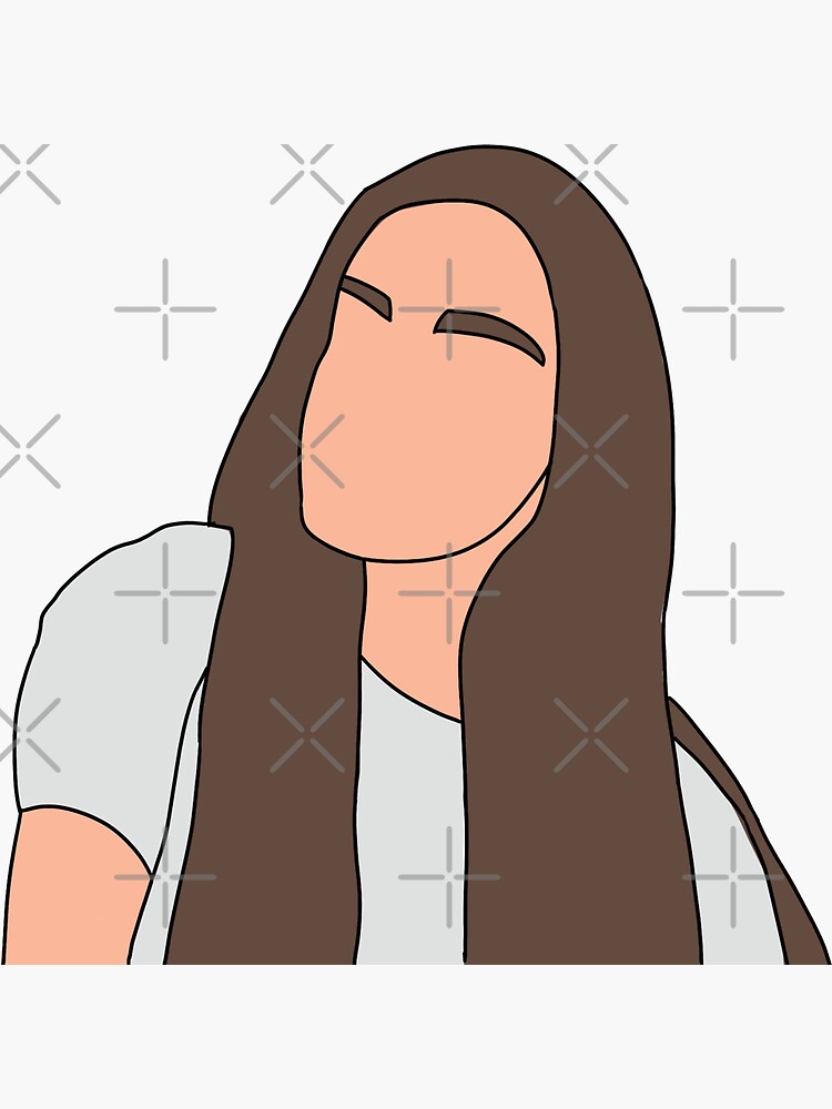 "Addison Rae Zeichnung" Sticker von brookiecookie37 | Redbubble