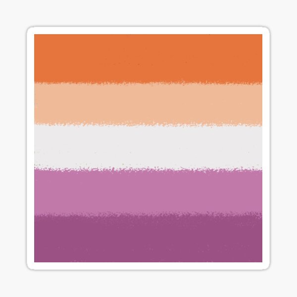 Lesbian Pride Flag Sticker By Trashboifinds Redbubble