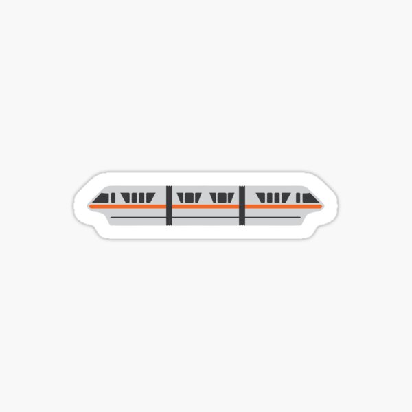 "MONORAIL - ORANGE" Sticker for Sale by chwbcc | Redbubble