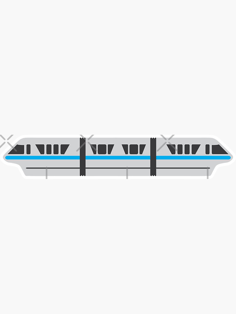 "MONORAIL - TEAL" Sticker for Sale by chwbcc | Redbubble