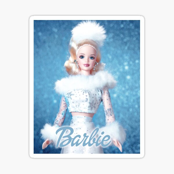 "barbie holiday doll Christmas" Sticker for Sale by malinah | Redbubble