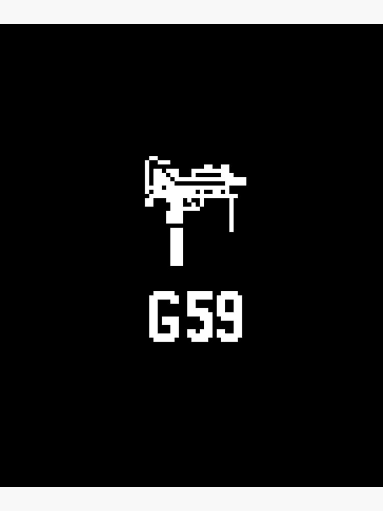 "G59 // WHITE" Mounted Print for Sale by kaipistols | Redbubble