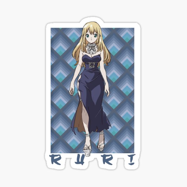 "Dr Stone : Stone Wars - RURI Anime Inspired Portrait Art" Sticker by ...