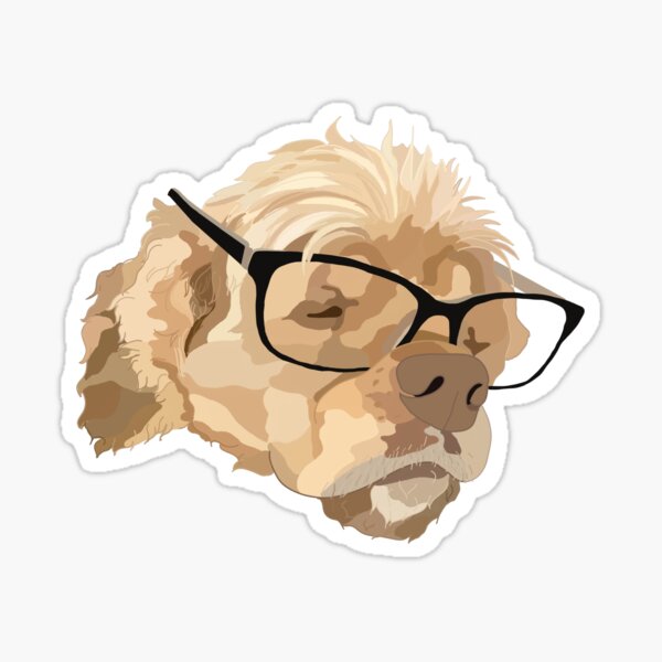 "Distinguished Gentleman... Gentle dog? " Sticker by NaomiiiC | Redbubble