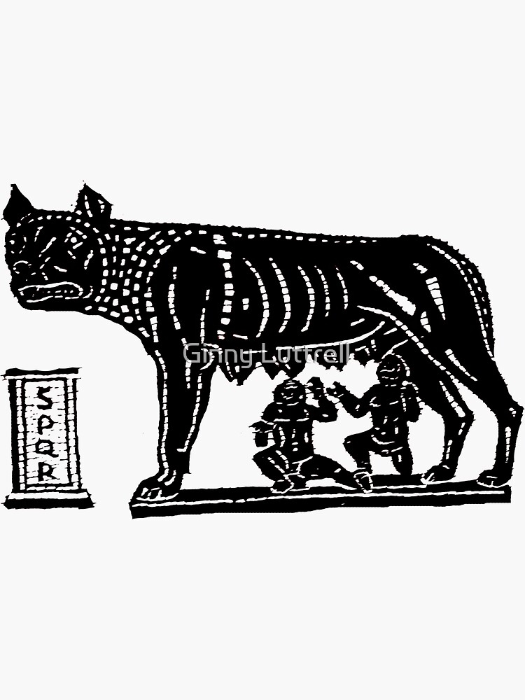 "Romulus and Remus" Sticker by ginnyl52 | Redbubble