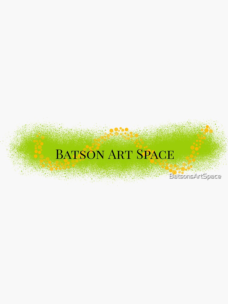 "The Batson Art Space logo" Sticker for Sale by BatsonsArtSpace | Redbubble
