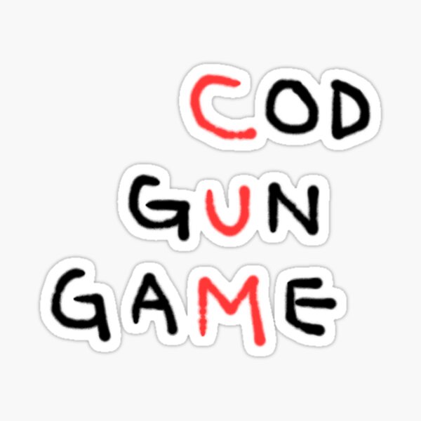 "Cod Gun Game" Sticker for Sale by MyaShop | Redbubble