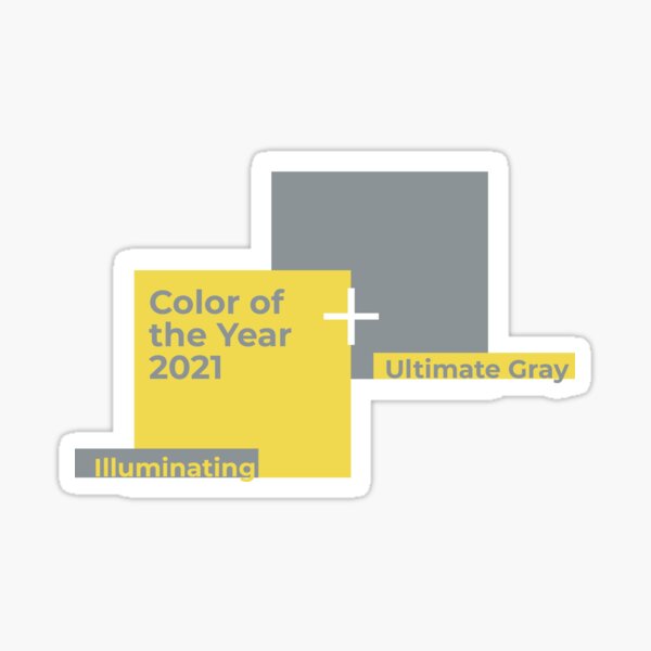 "Colors of 2021 - boxes" Sticker for Sale by piastrelli | Redbubble