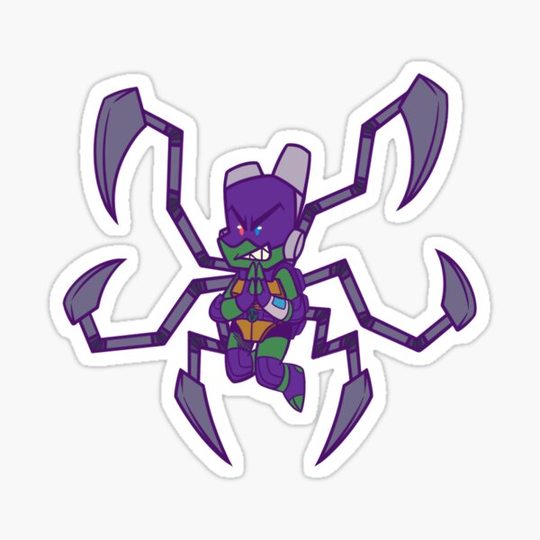 "Donnie's Battle Shell Upgrade" Sticker for Sale by PixelatedDork ...