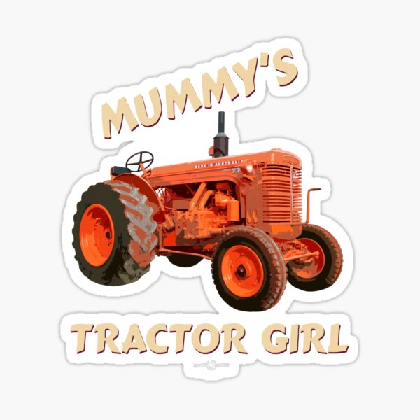 "Mummy’s tractor girl" Sticker by SEADOGPRINTS | Redbubble